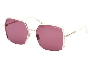 TOM FORD Square Full Rim Sunglasses - Shiny Rose Gold (ft1006 32y)