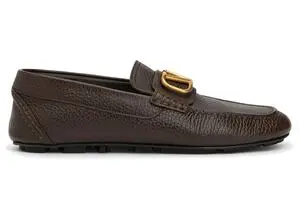 Valentino Garavani Driving Plaque Slip-on Loafer - Brown