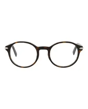 Dior Round-frame Optical Frames - Havana Havana Transparent (dm50009f/53/052)