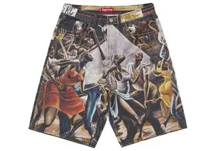 Supreme Ernie Barnes Denim Shorts - Dance
