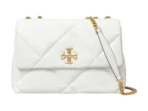 Tory Burch Kira Diamond Quilt Convertible Shoulder Bag - Blanc