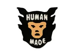 HUMAN MADE Small Face Rug Black - Multicolor