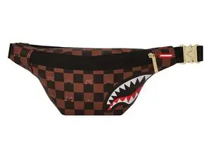 SPRAYGROUND Peeking Character Check Savage Bumbag - Black Brown