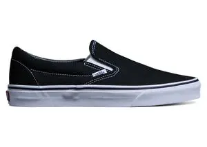 VANS Classic Slip-on Sneakers - Black/white