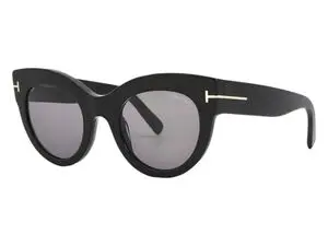 TOM FORD Cat Eye Full Rim Sunglasses - Black (ft1063 01c)