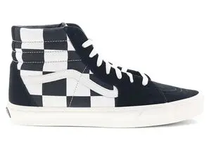 VANS Sk8-hi Checkerboard Sneakers - Black/marshmallow
