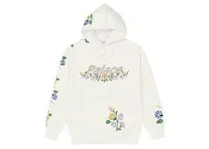 PALACE Flower Stitch Hood - White
