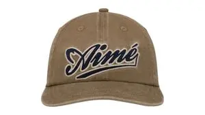 Aimé Leon Dore Cycling Logo Cap - Tan/navy Blue