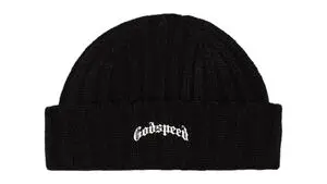 GODSPEED Logo Emblem Beanie - Black