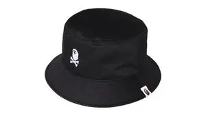 BAPE Ape Crossbone Bucket Hat - Black