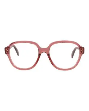 Celine Round-frame Acetate Optical Frames - Pink Pink Transparent (cl50107i/54/074)