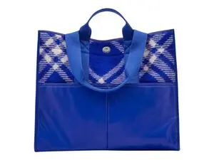 Burberry Check Pattern Shopper Tote Bag