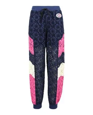 Gucci Floral Lace Track Pants