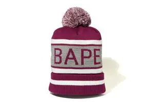 A BATHING APE Knit Cap - Purple
