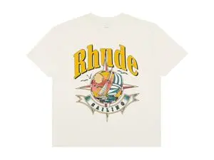 Rhude Port De T-shirt Vintage White