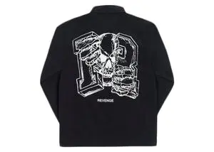 REVENGE Broken R Coaches Jacket - Black