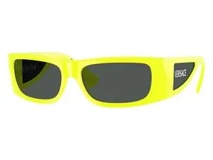 Versace Rectangle Full Rim Sunglasses - Yellow Fluo (ve4482 544987)