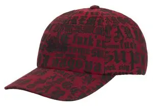 Supreme Cities Jacquard 6-Panel Red