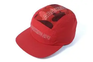 A BATHING APE Camo Jet Cap - Red
