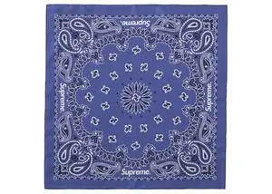 Supreme Silk Bandana - Blue