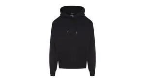 Dsquared2 Cool Fit Embossed Maple Leaf Logo Hoodie - Black
