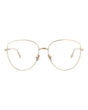 Dior Round-frame Metal Optical Frames - Gold Gold Transparent (cd50031u/58/029)