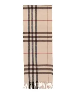 Burberry Giant Check Cashmere Scarf - Alabaster
