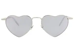 Saint Laurent Loulou Metal Frame Sunglasses - Silver (sl301loulo/30007818/003