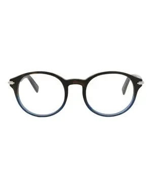 Dior Round Frame Acetate Optical Frames - Havana Havana Transparent (dm50009i/51/056)