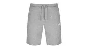 Nike Branded Swoosh Logo Shorts - Grey