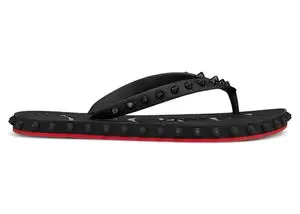 CHRISTIAN LOUBOUTIN Super Loubi Flip Donna Flat - Black