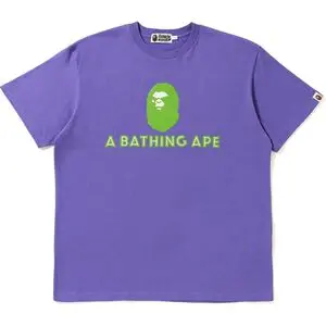 A BATHING APE Relaxed Mad Face Tee Shirt - Purple