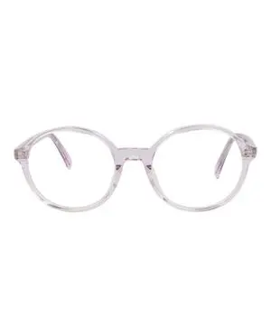Celine Acetate Round Frame Optical Frames - Lilac Lilac Transparent (cl50092i/53/078)