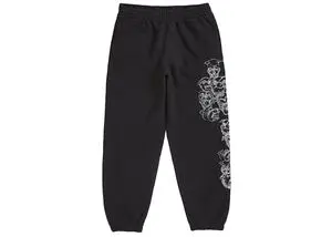 Supreme Pitbulls Embroidered Sweatpant - Black