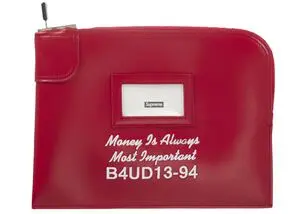 Supreme Leather Pouch - Red
