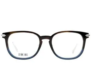 Dior Round-frame Optical Frames - Havana Silver Transparent (dm50043i/51/056)