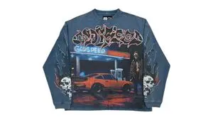 GODSPEED Pit Stop Graphic Long Sleeve T-shirt