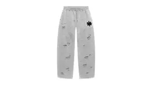 LOSTSHDWS Dstry Double Layer Logo Sweatpant - Heather Grey