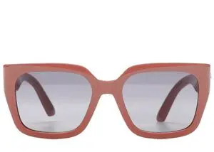 Dior Acetate Square Frame Sunglasses - Pink Pink Smoke (cd40127u/54/73b)