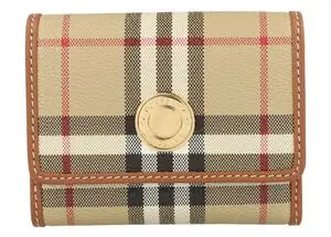 Burberry Lancaster Check Trifold Wallet - Archive Beige