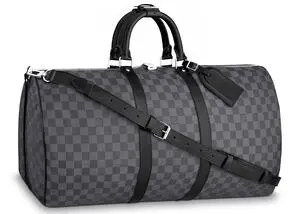 LOUIS VUITTON Keepall Bandouliere Damier Graphite 55 - Multicolor