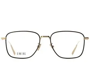 Dior Square Frame Optical Frames - Gold Gold Transparent (dm50029u/53/010)
