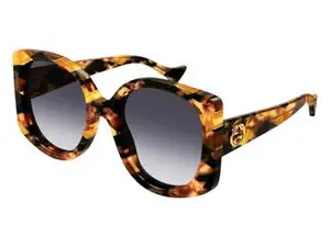 Gucci Butterfly Frame Sunglasses - Light Cluster/havana (gg1257s 004)