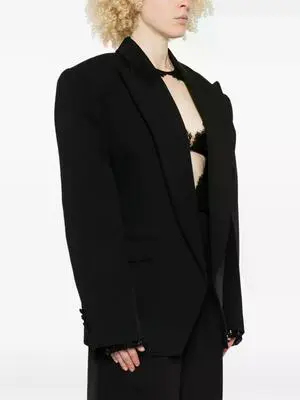 NISSA Oversized Blazer With Shoulder Pads