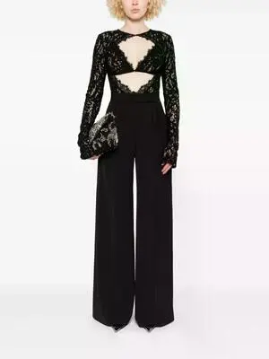 NISSA Sequin-detail Lace Bodysuit