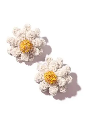 Deepa Gurnani Daisies Clip-on Earrings