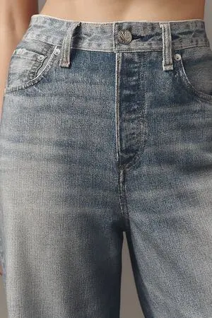 Rag & Bone Miramar Andi High-rise Crop Wide-leg Jeans - Medium Denim