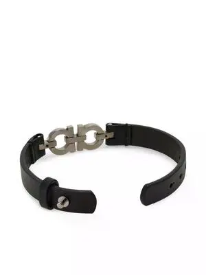 FERRAGAMO Double Gancini Calfskin Bracelet
