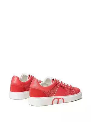 TWINSET Lace-panelled Sneakers - Red