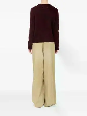 MAISON MARGIELA Four-stitch Logo Jumper - Red